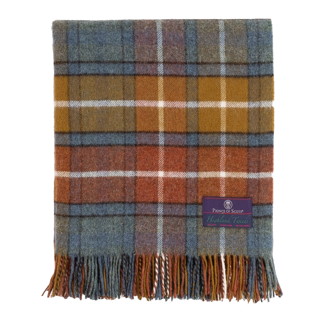 Highland Tweeds Shetland Wool Throw (Antique Buchanan) – Prince of Scots