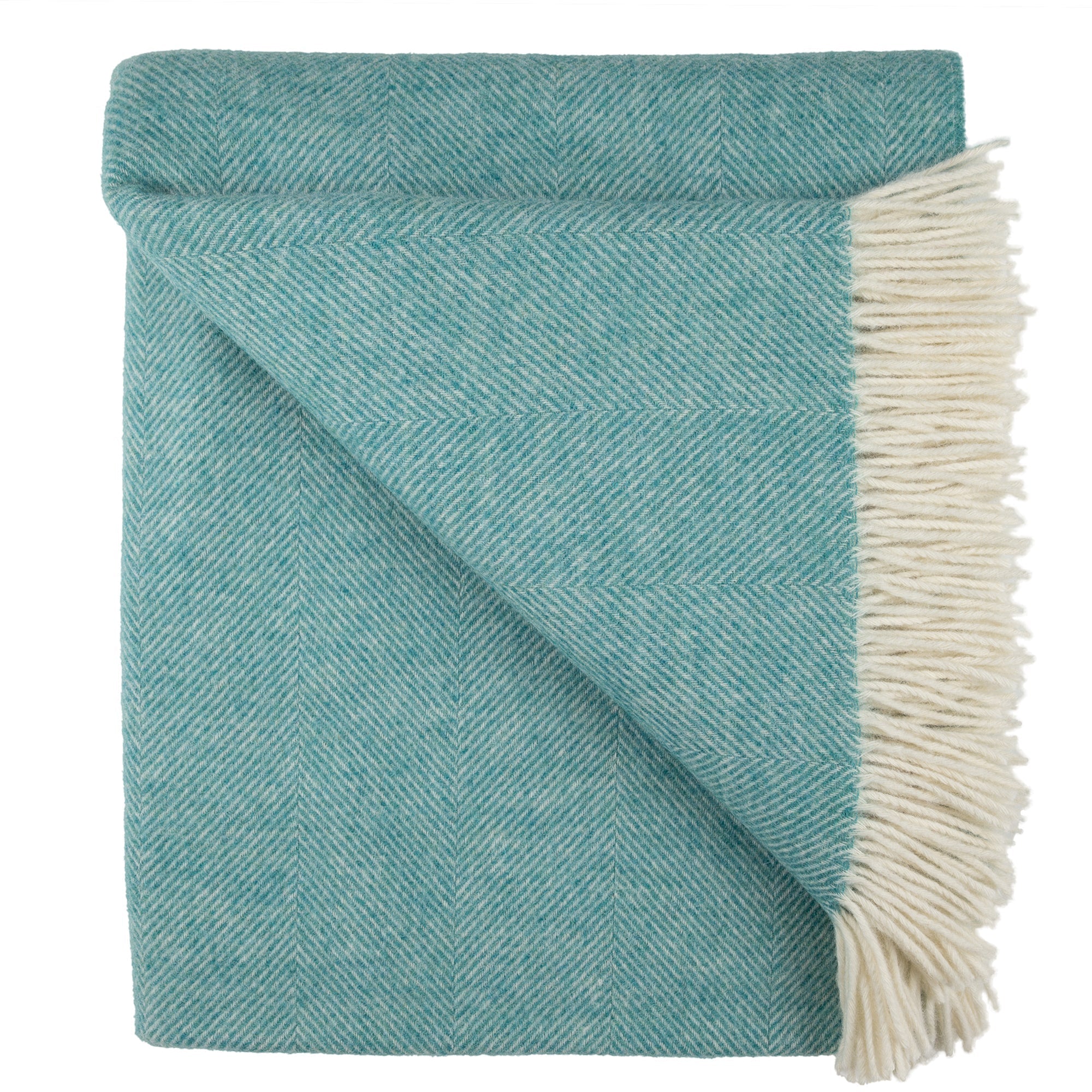 Southampton Home Merino Wool Herringbone Throw (Emerald) – Prince of Scots