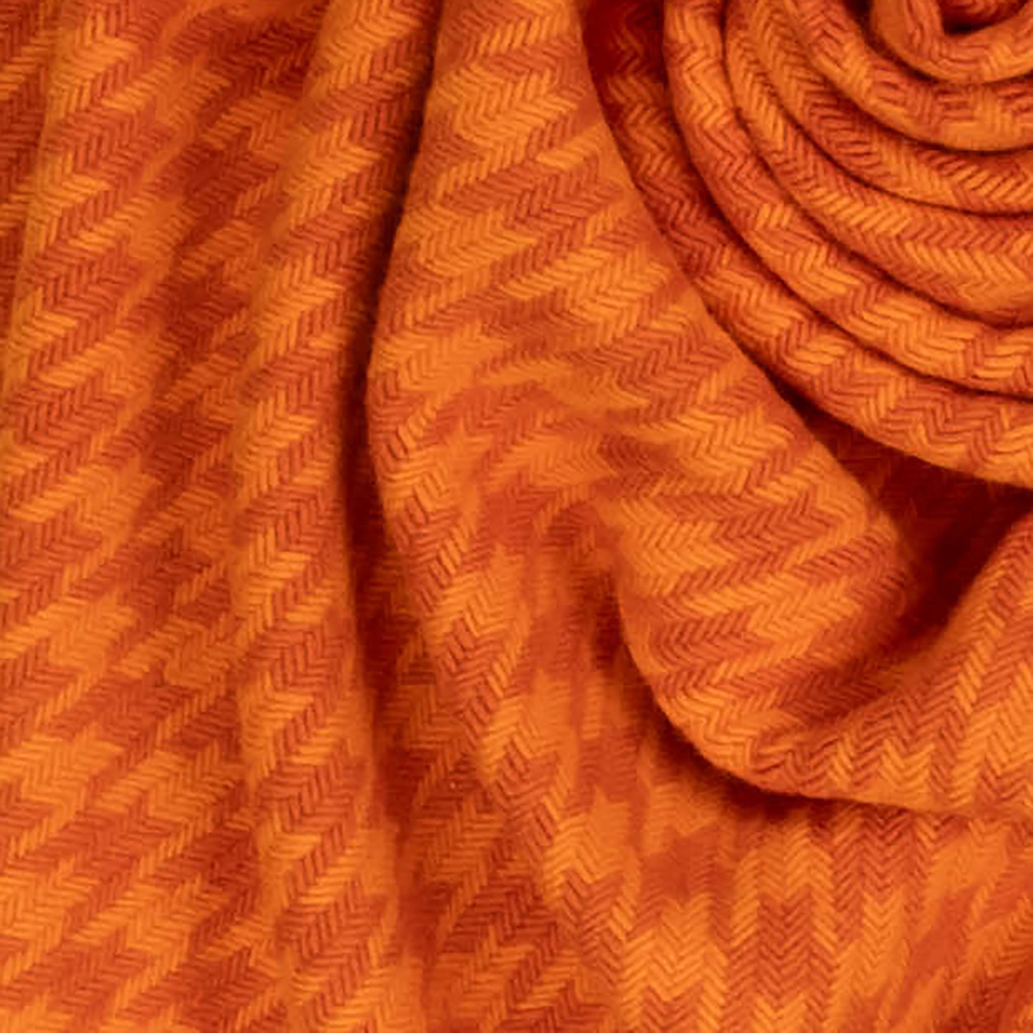 Southampton Home Naturally Weighted Houndstooth Throw ~ Orange ...