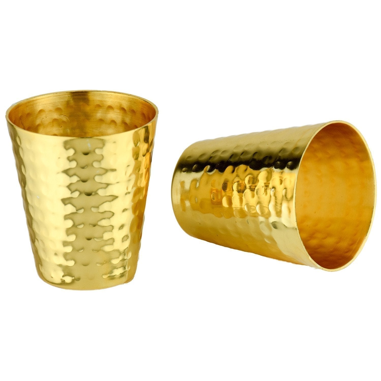 Hammered Copper Shot Glasses w/ 24K Gold-Plate – Prince of Scots